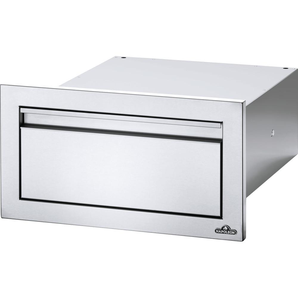 Napoleon 18-Inch Stainless Steel Single Drawer | Built-In Doors | B...
