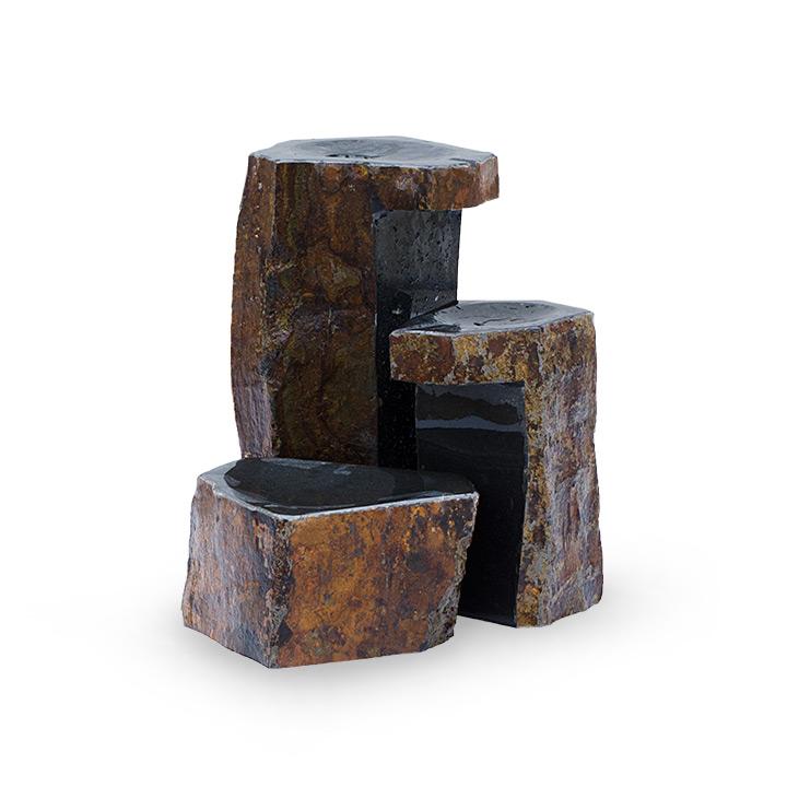 Set of Three Keyed Basalt Columns | Natural Stone | Fountainscapes...