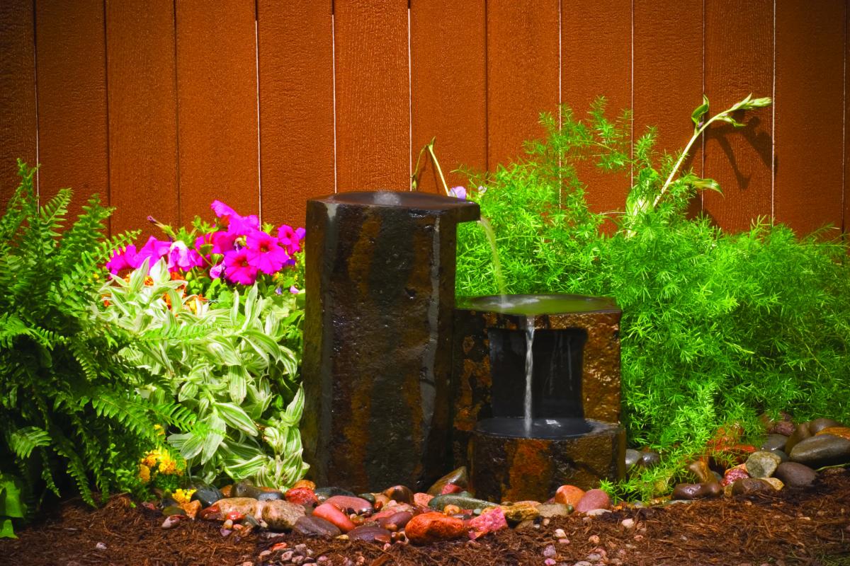 Set of Three Keyed Basalt Columns | Natural Stone | Fountainscapes...
